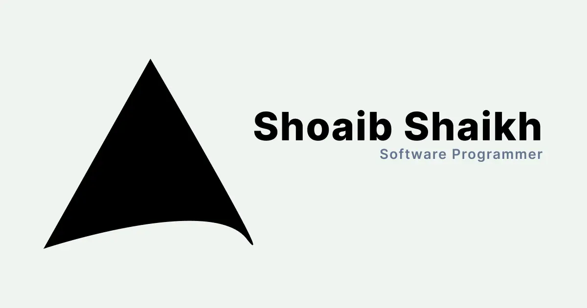 Shoaib Shaikh – Full Stack Engineer